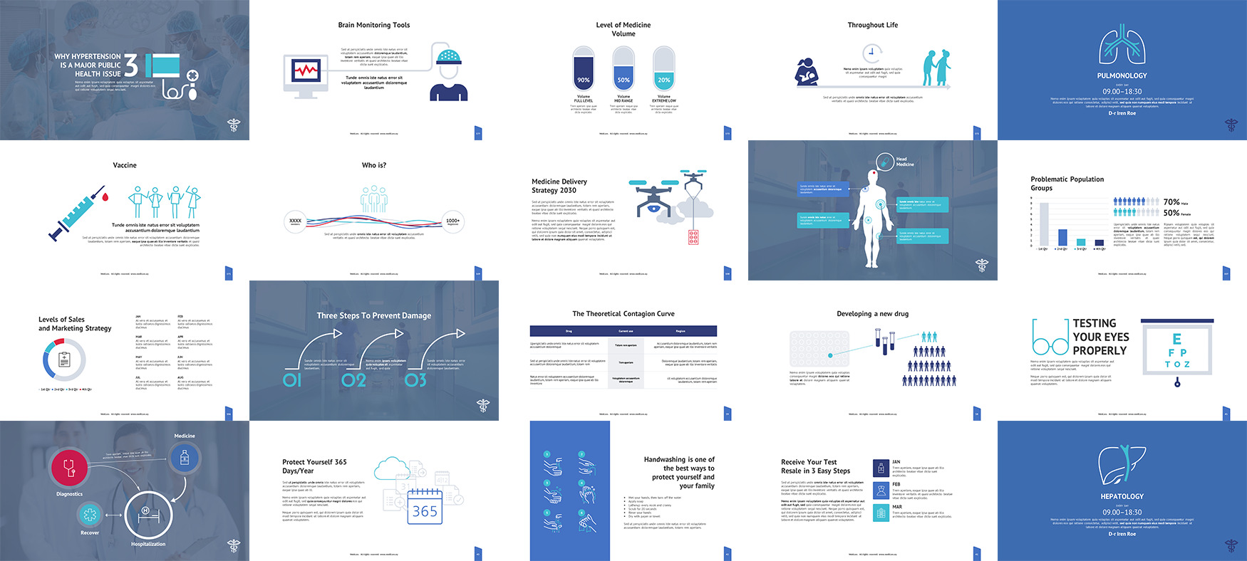 MedCare - Medical Powerpoint Presentation Template, Presentation Templates
