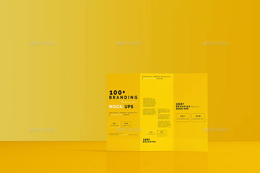 DL Tri-Fold Brochure Mockup, Graphics | GraphicRiver