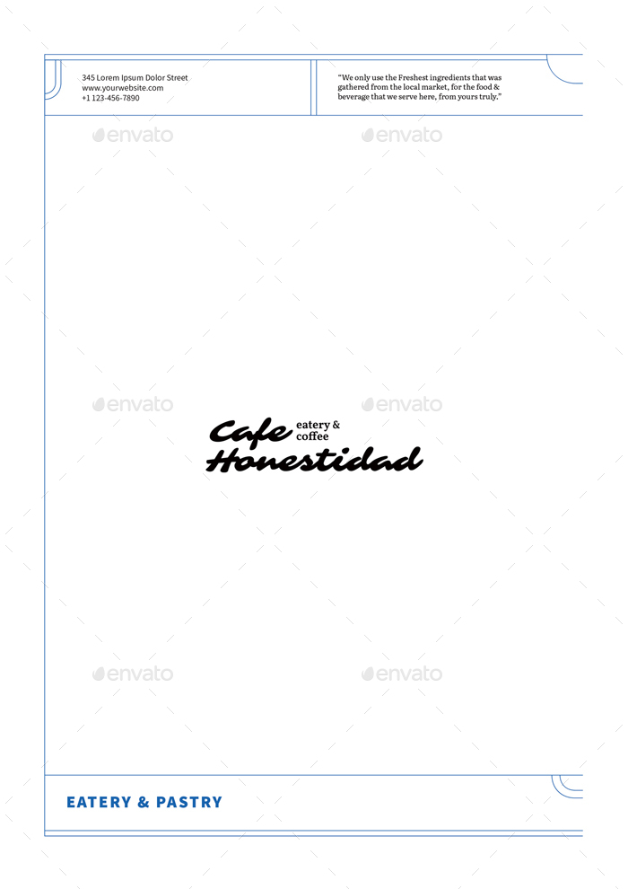 Geometric Structure Line Menu, Print Templates | GraphicRiver