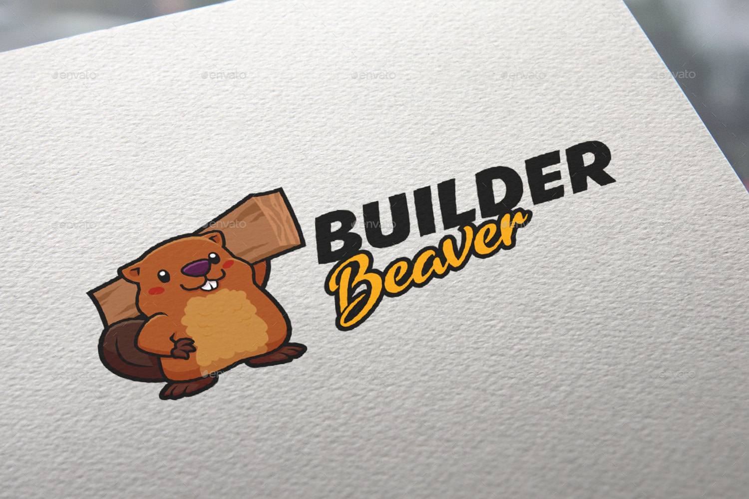Cartoon Beaver Builder Logo, Logo Templates | GraphicRiver