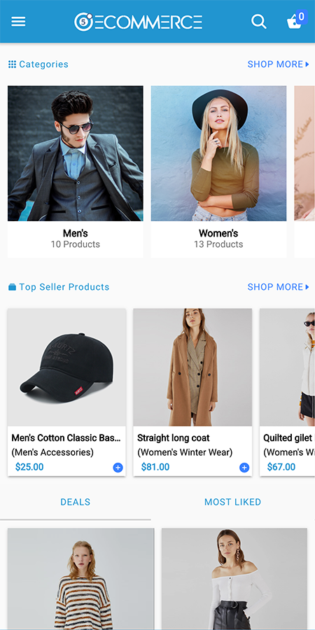 Ionic5 Ecommerce - Universal iOS & Android Ecommerce / Store Full Mobile App with Laravel CMS by ...