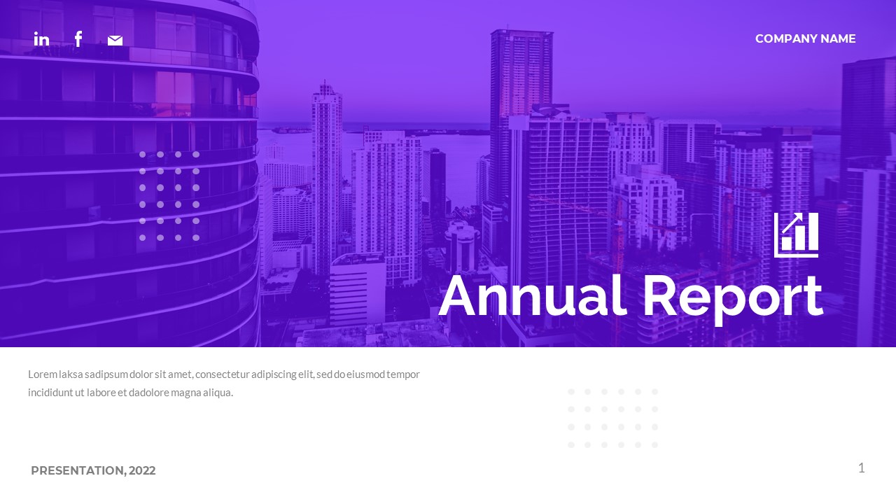 Annual Report - Company Business Presentation Google Slides Template by ...
