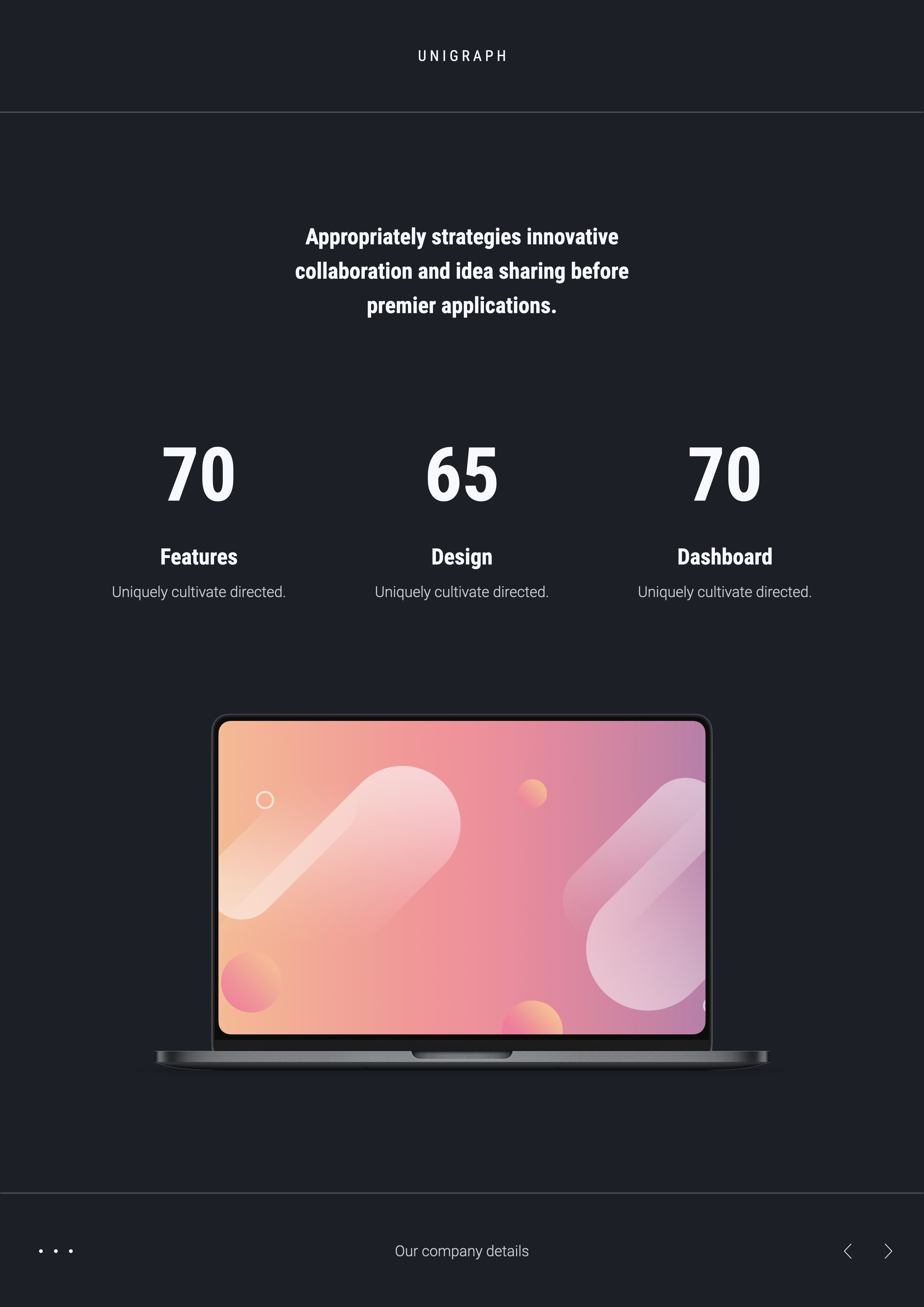 UNIGRAPH - Minimal & Portfolio Template (KEY) by SimpleSmart | GraphicRiver