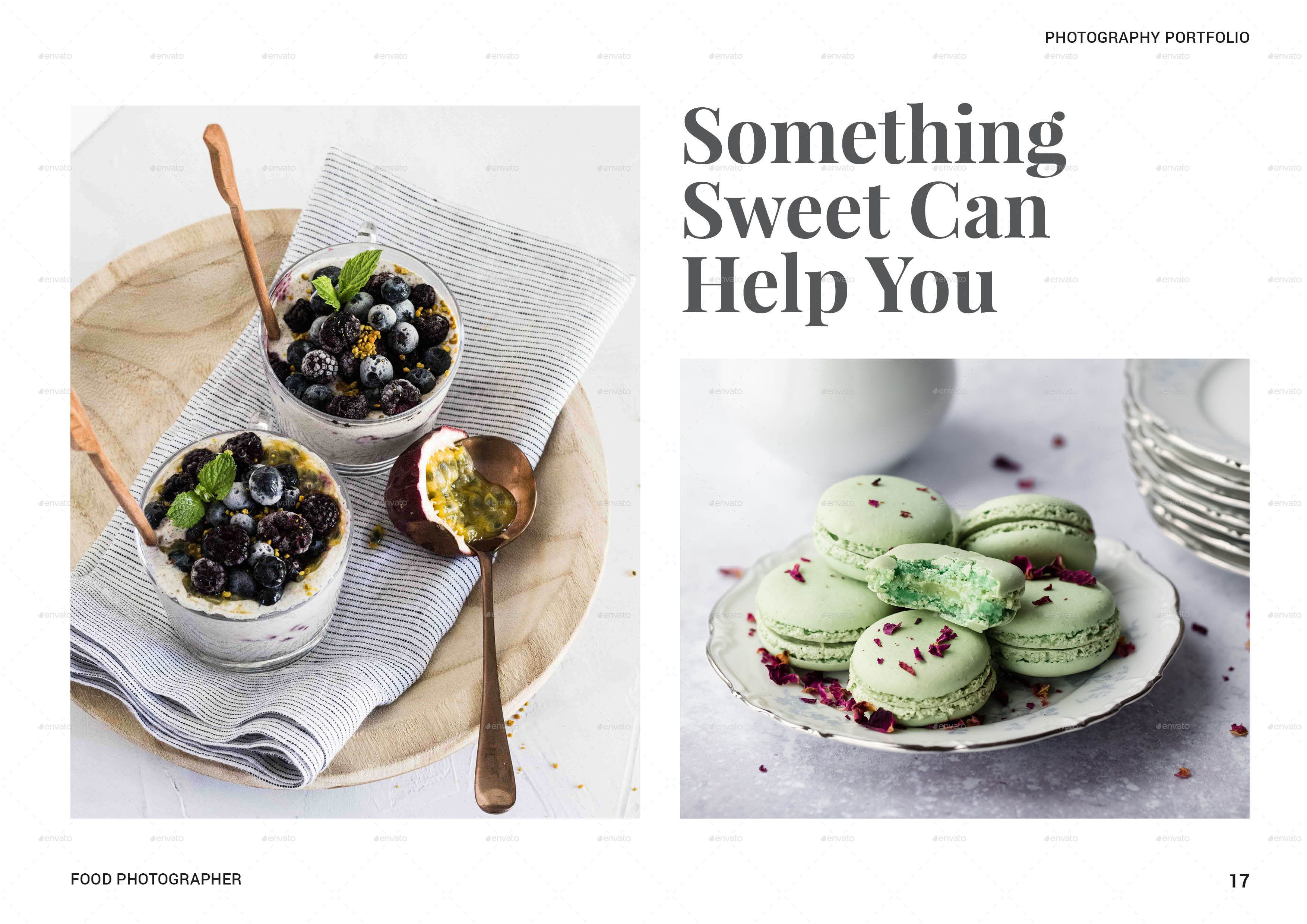 Food Photography Portfolio, Print Templates | GraphicRiver