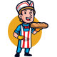 Cartoon Bakery Chef Character Mascot Logo, Logo Templates | GraphicRiver