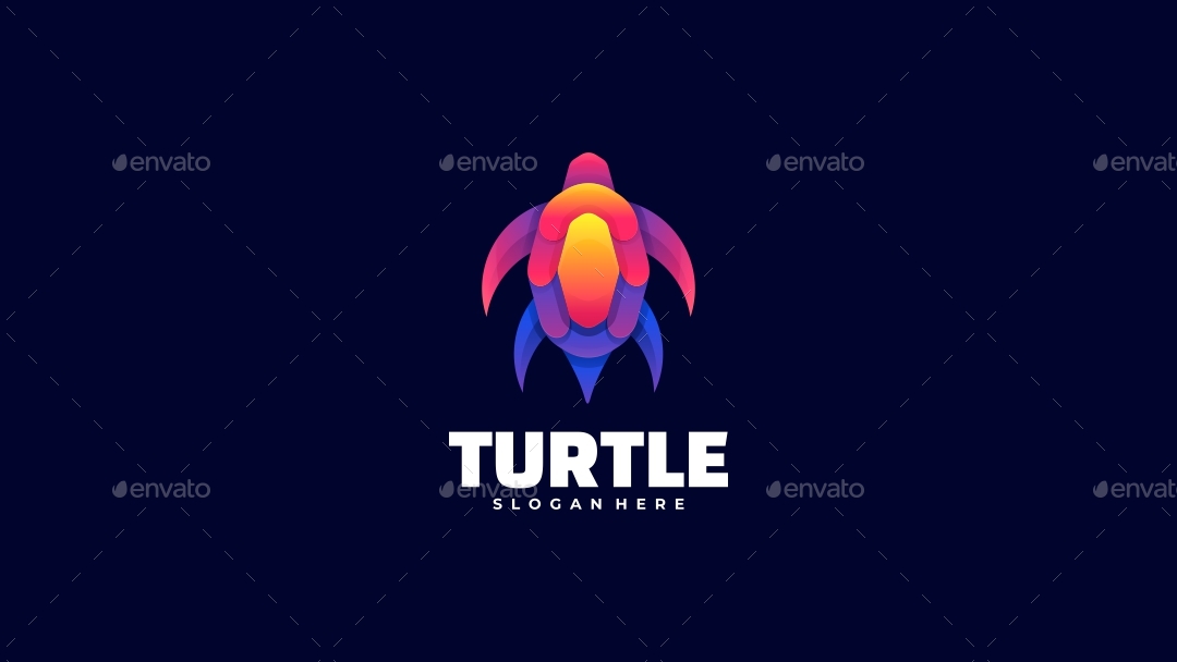Turtle Gradient Colorful Logo, Logo Templates | GraphicRiver