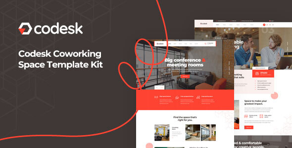 Codesk - Coworking Space Elementor Template Kit by themesflat | ThemeForest