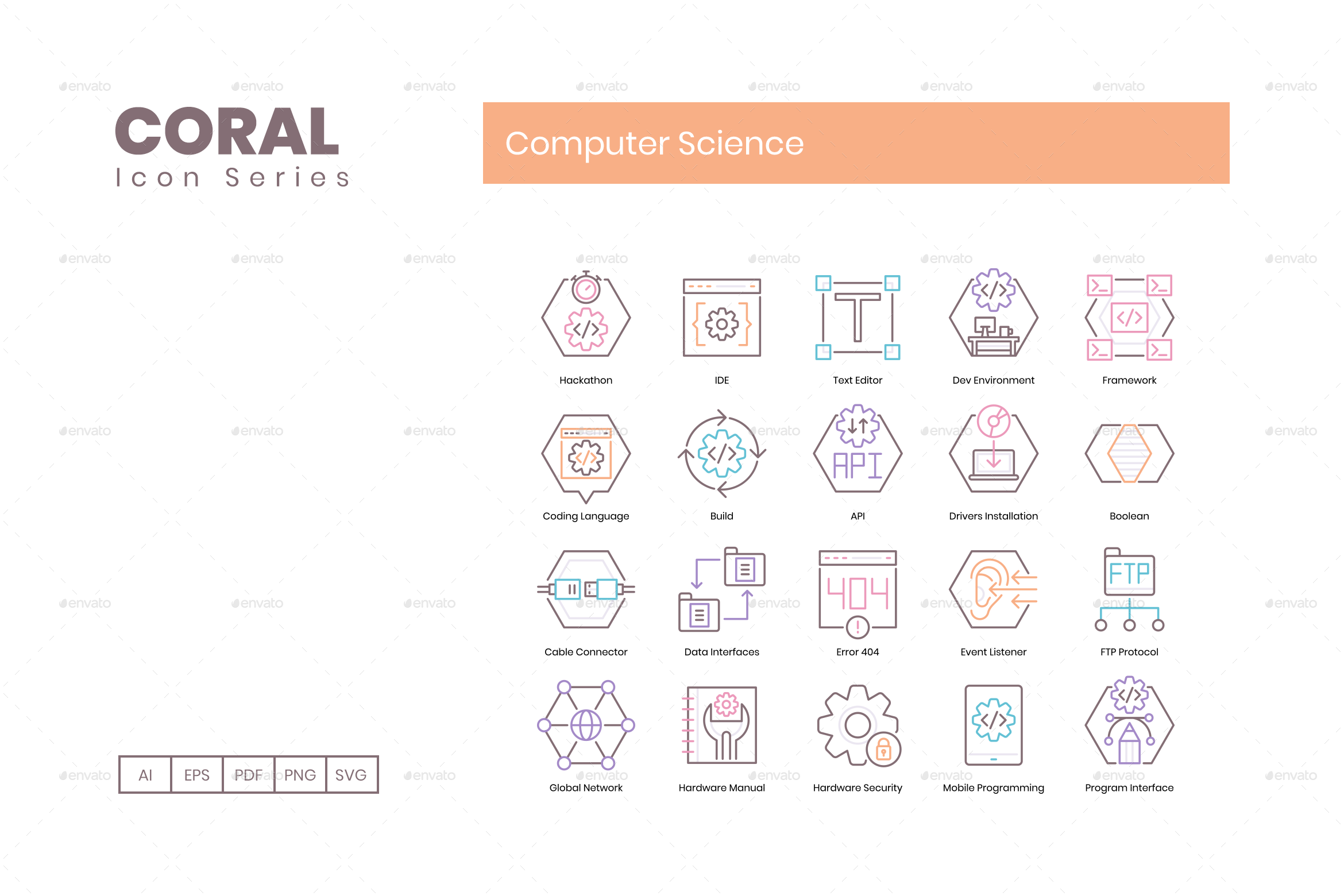 75 Computer Science Icons, Icons | GraphicRiver