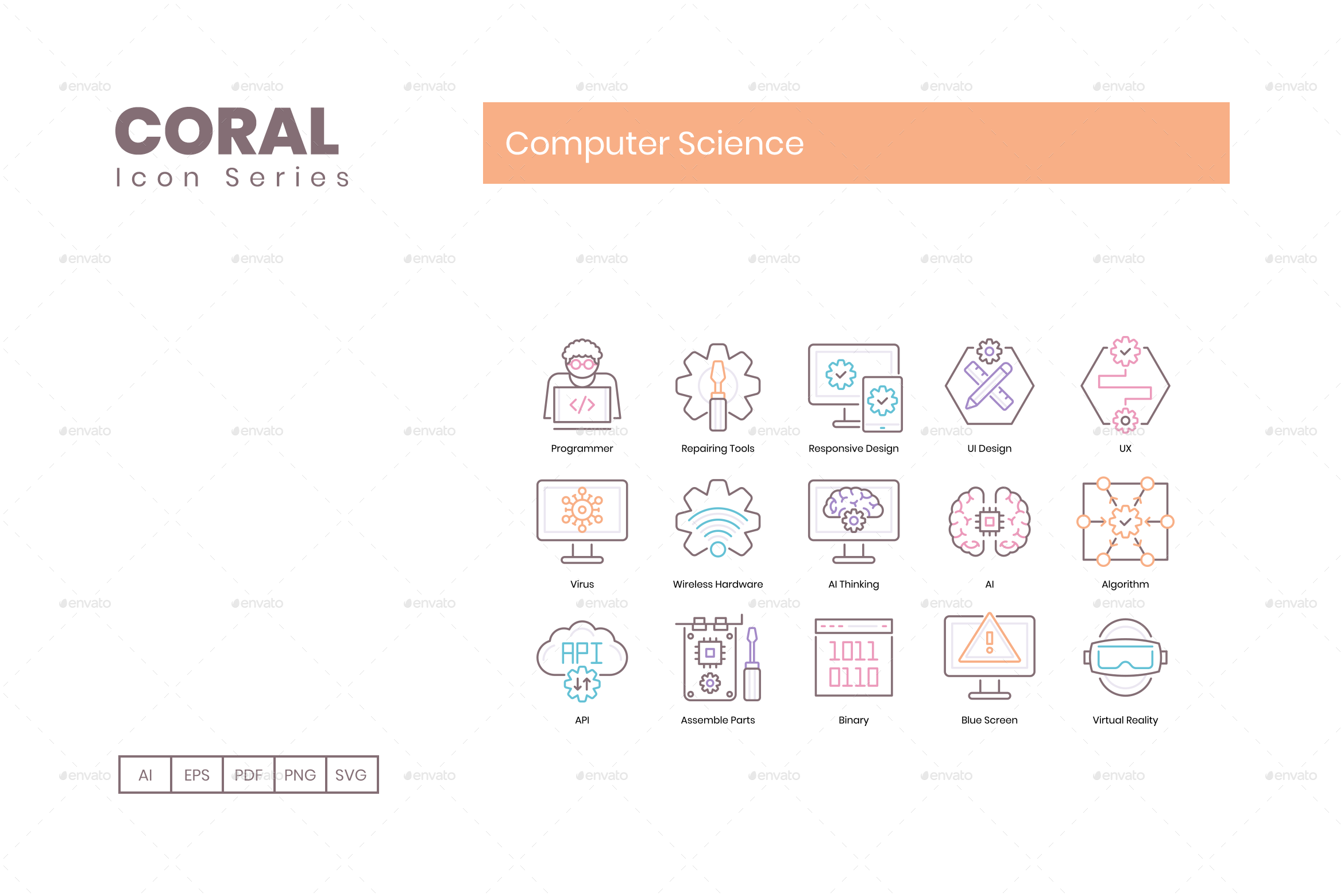 75 Computer Science Icons, Icons | GraphicRiver