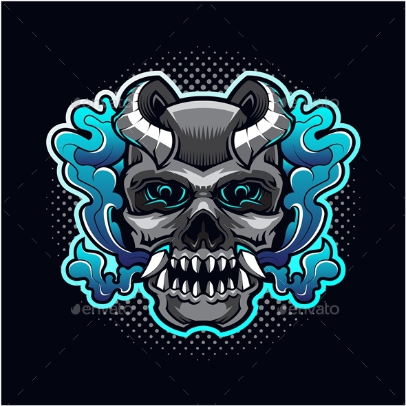 Skull Evil Head Mascot, Vectors | GraphicRiver