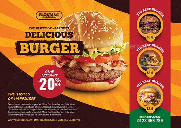 Burger, Print Templates | GraphicRiver