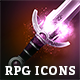 RPG & MMO Weapon Icons by WintersDesign | GraphicRiver