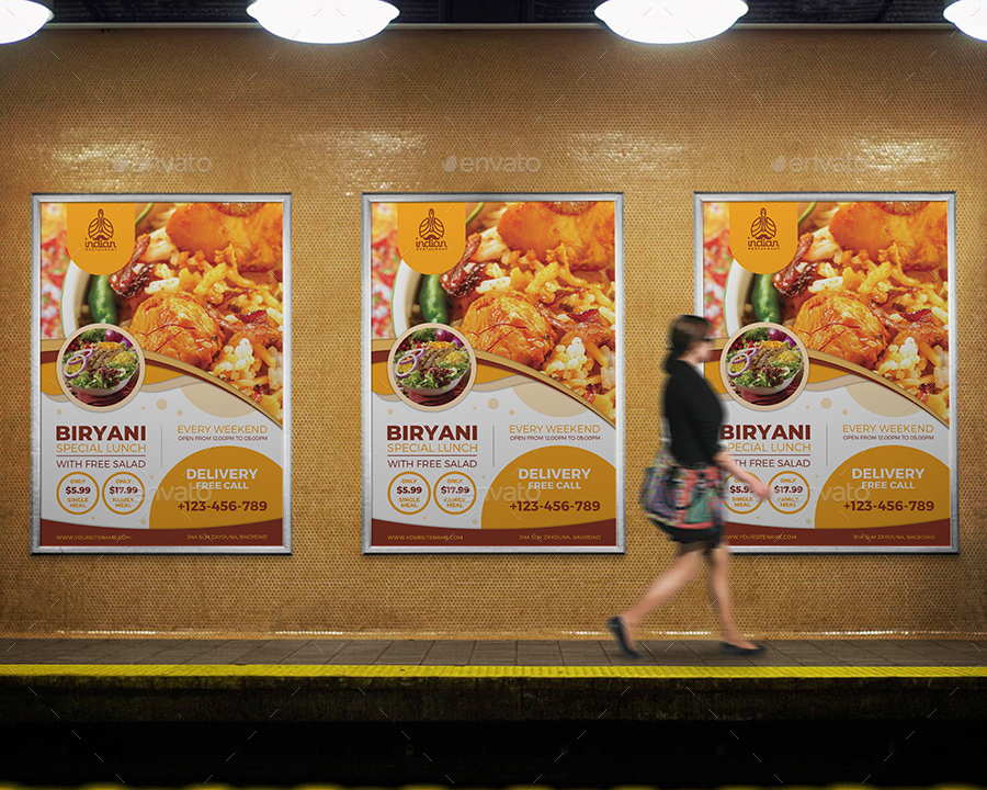 Biryani Restaurant Poster Template, Print Templates | GraphicRiver