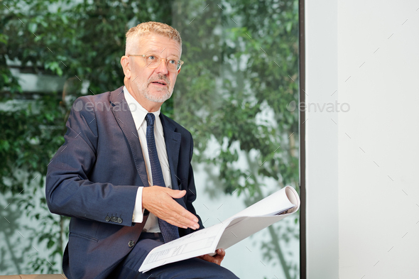 Head engineer with construction plan Stock Photo by DragonImages ...