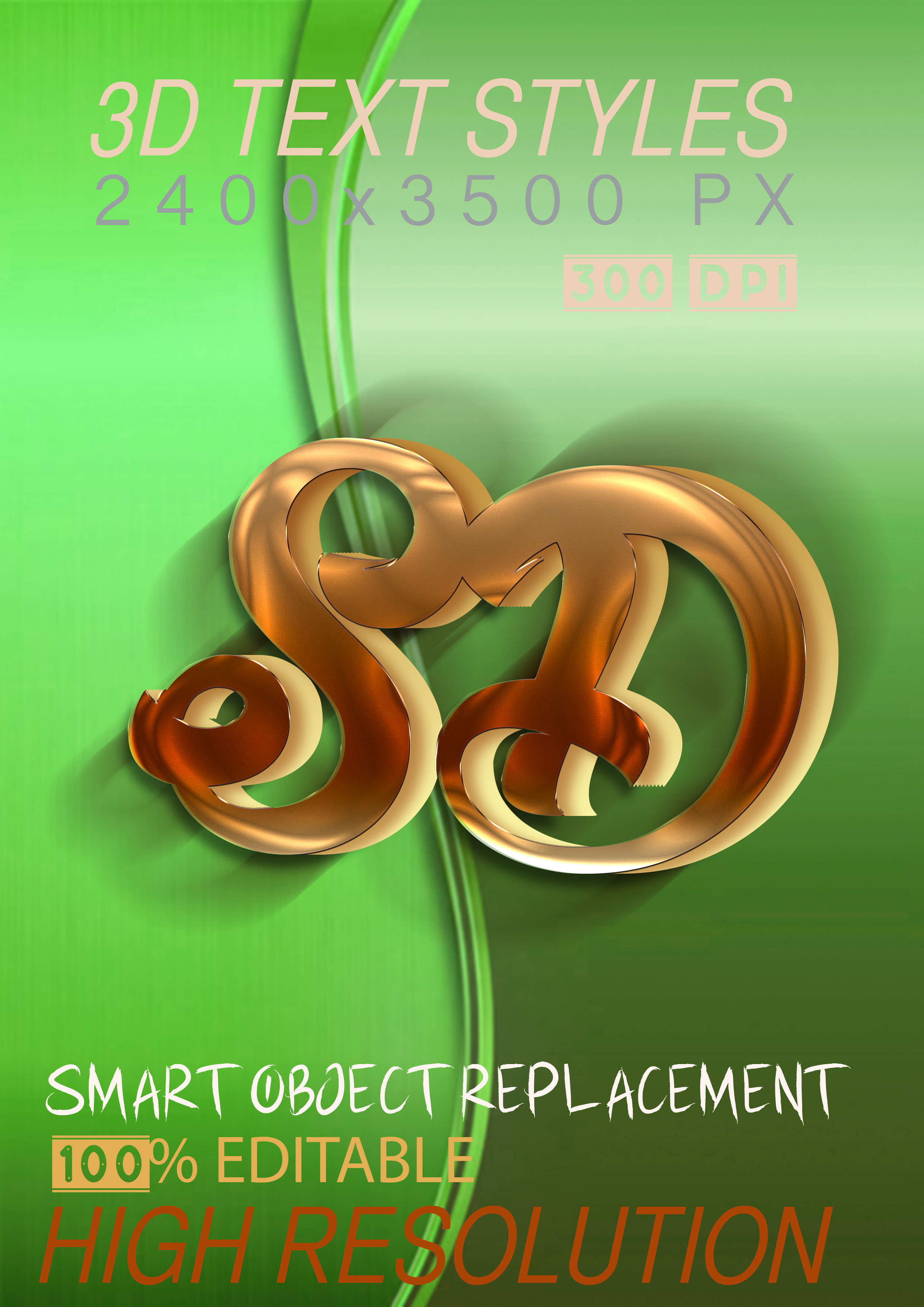 10 3D Text Styles 031220, Add-ons | GraphicRiver