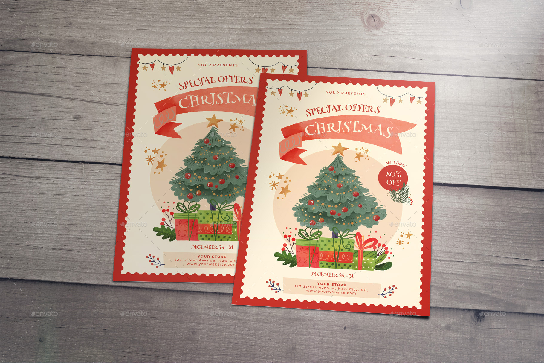 Special Offer Christmas Flyer Template by messenj4h | GraphicRiver