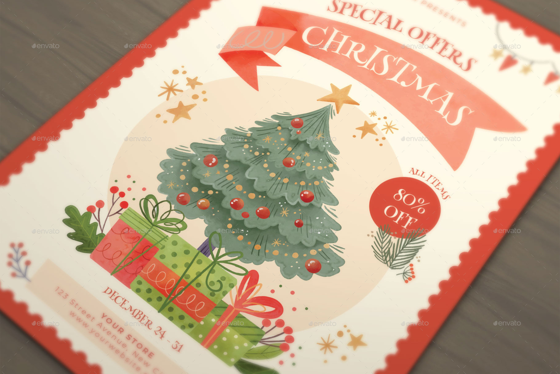 Special Offer Christmas Flyer Template, Print Templates | GraphicRiver