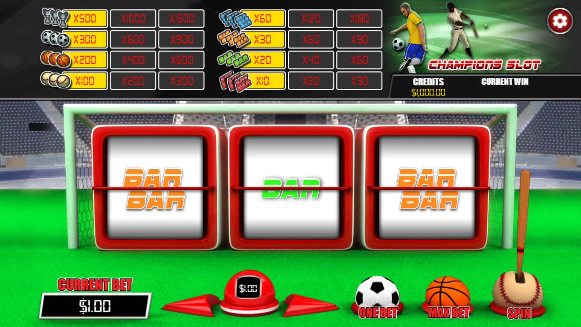 Champions Slot - HTML5 Casino Game by codethislab | CodeCanyon