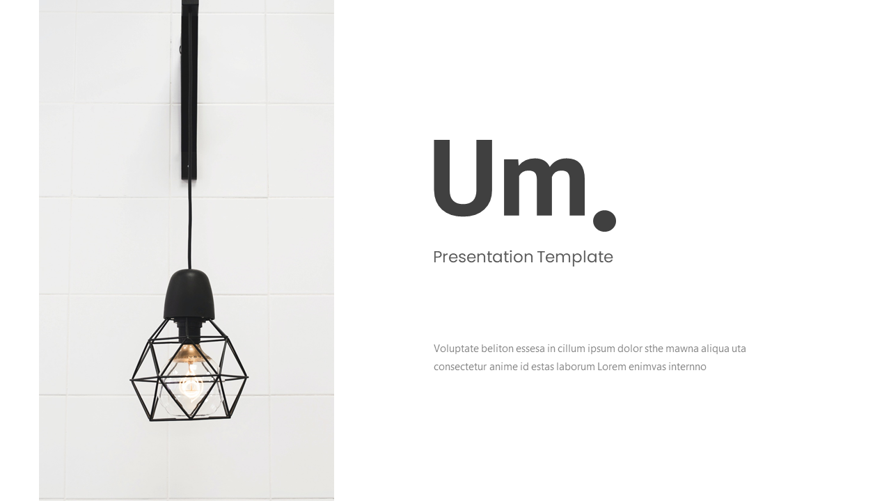Um - Minimal PowerPoint Template, Presentation Templates | GraphicRiver