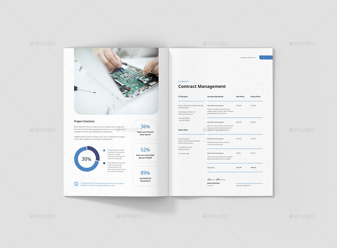 IT Services – Proposal, Print Templates | GraphicRiver