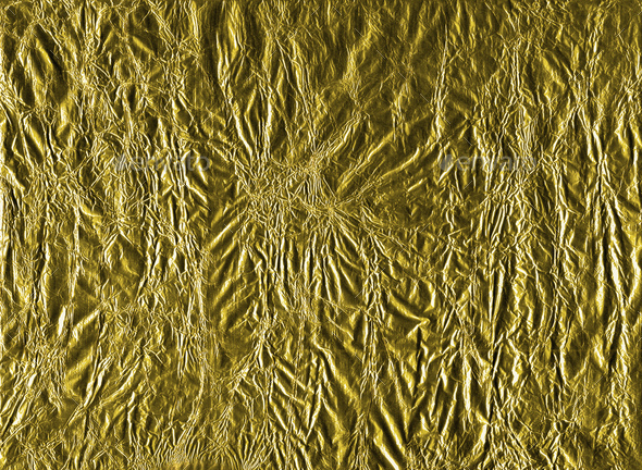 Crumpled gold foil texture Stock Photo by apagafonova | PhotoDune