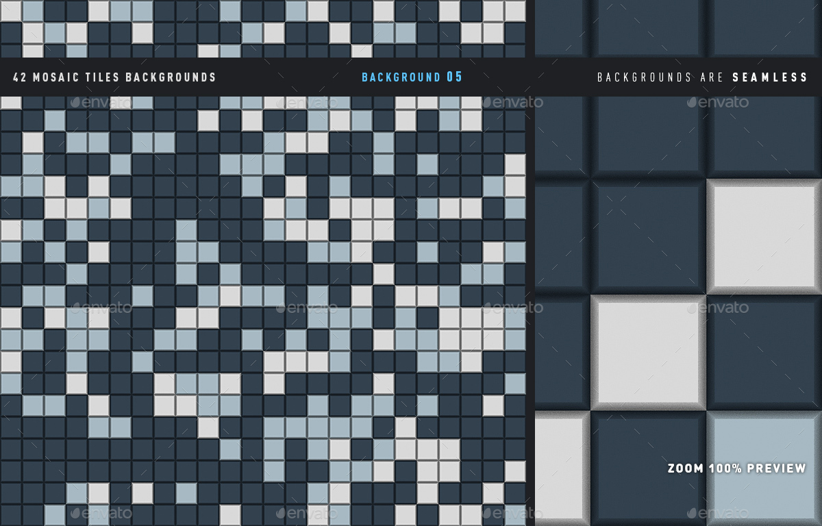 42 Seamless Mosaic Tiles Backgrounds High Resolution, Graphics ...