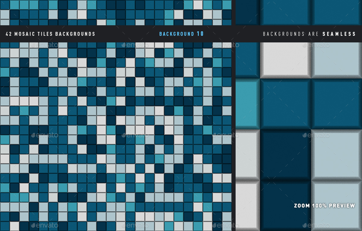 42 Seamless Mosaic Tiles Backgrounds High Resolution, Graphics ...