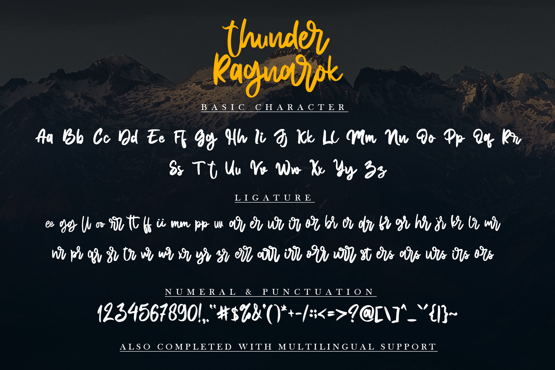 Thunder Ragnarok, Fonts | GraphicRiver