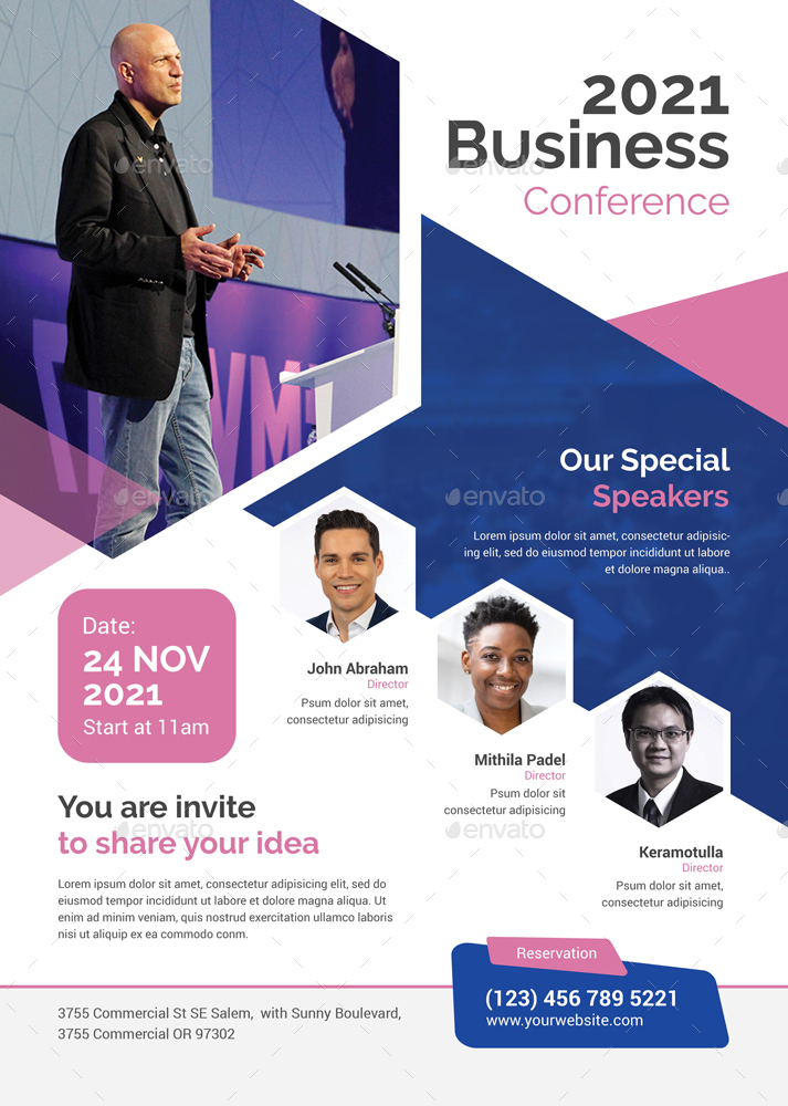 Conference Flyer, Print Templates | GraphicRiver