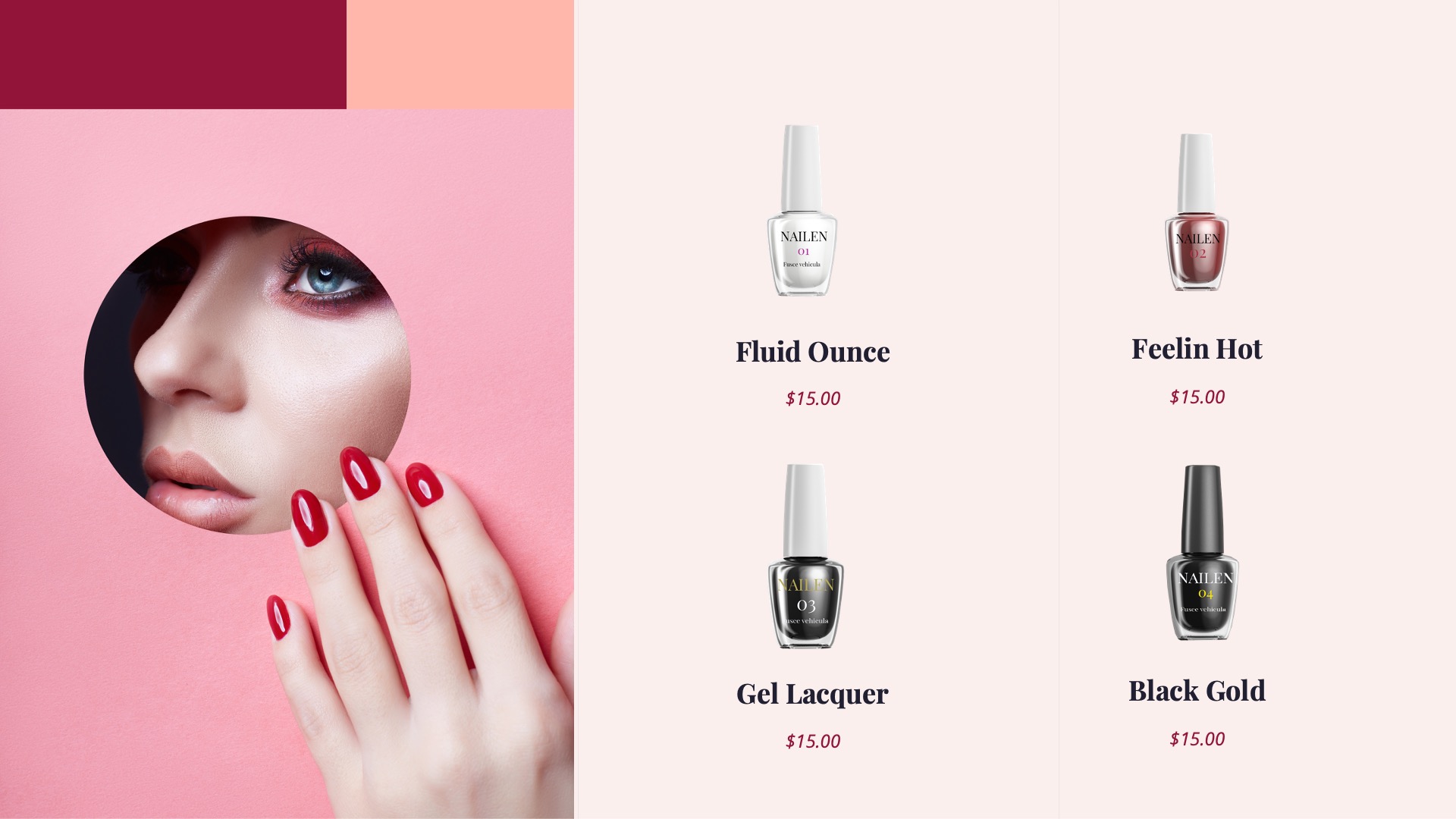 NAILEN - Nail Art Salon Keynote Template, Presentation Templates ...