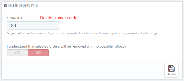 Prestashop Delete Orders by GreenMouseStudio | CodeCanyon