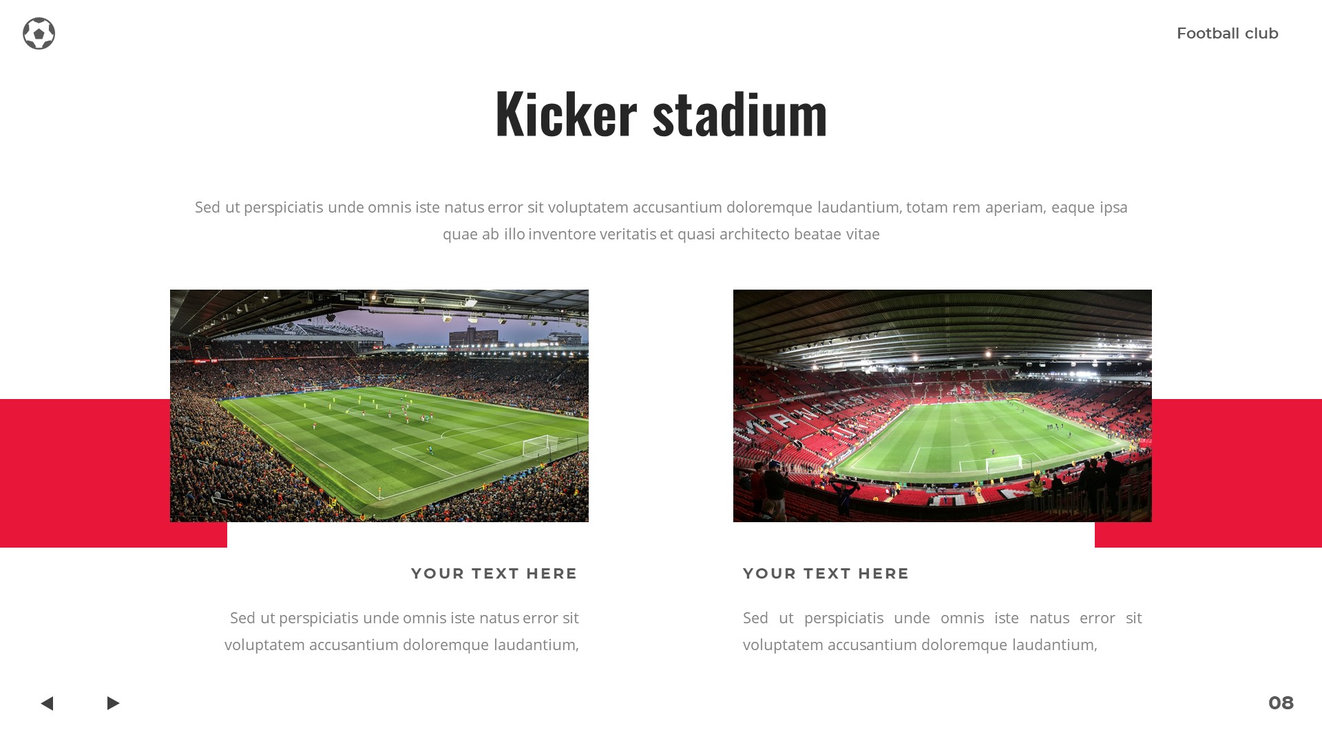 Kicker - Soccer & Footbal PowerPoint Template, Presentation Templates