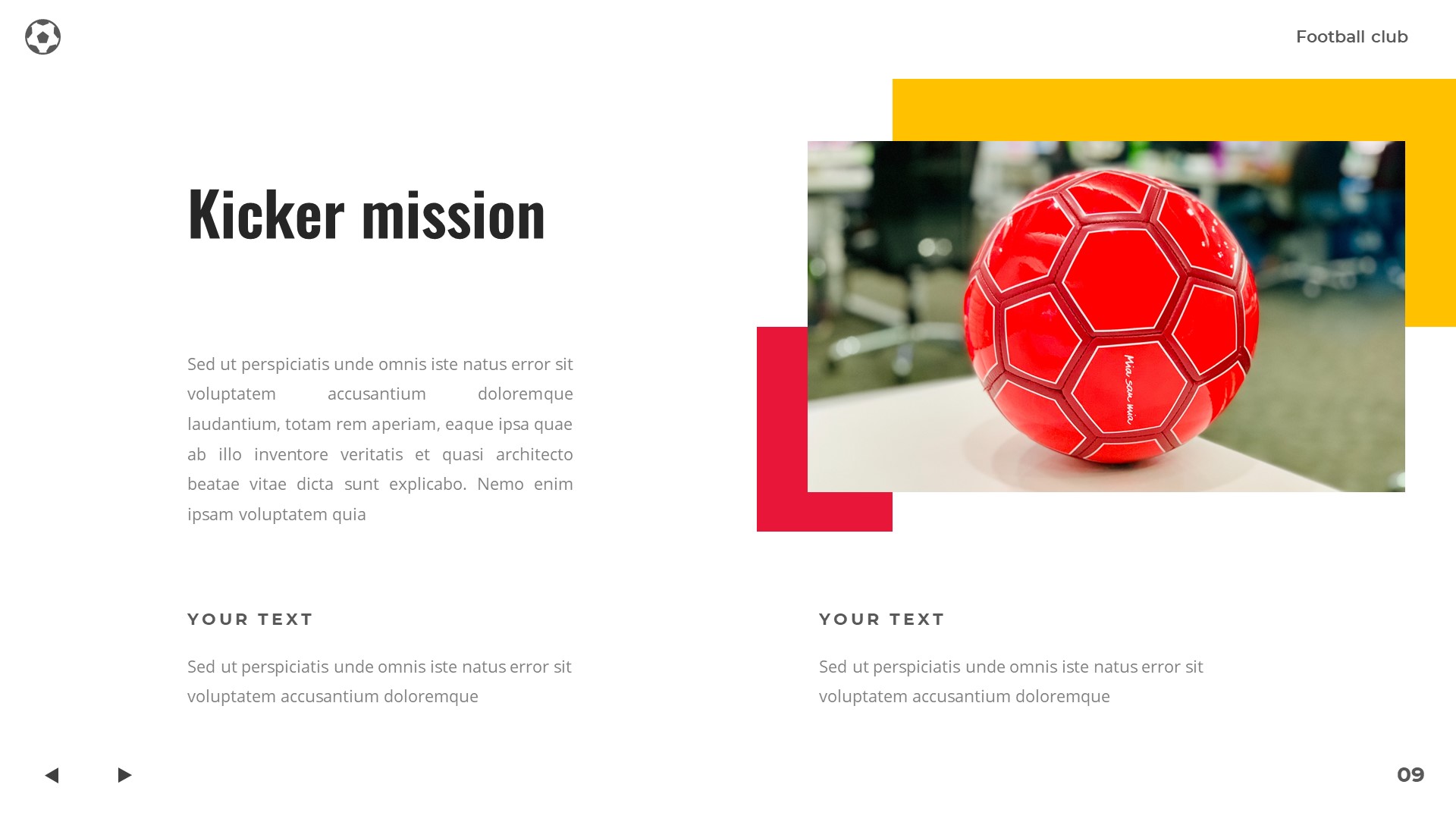 Kicker - Soccer & Footbal PowerPoint Template, Presentation Templates