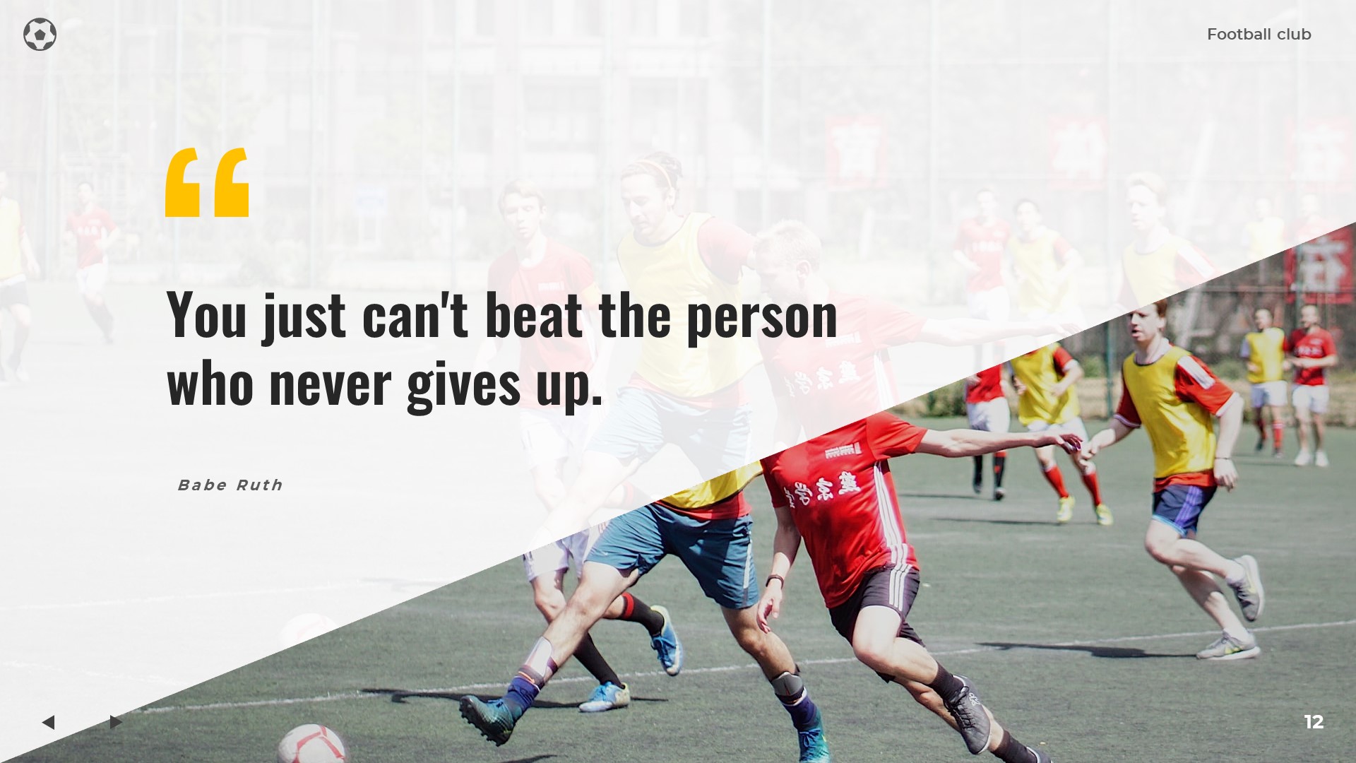 Kicker - Soccer & Footbal PowerPoint Template, Presentation Templates