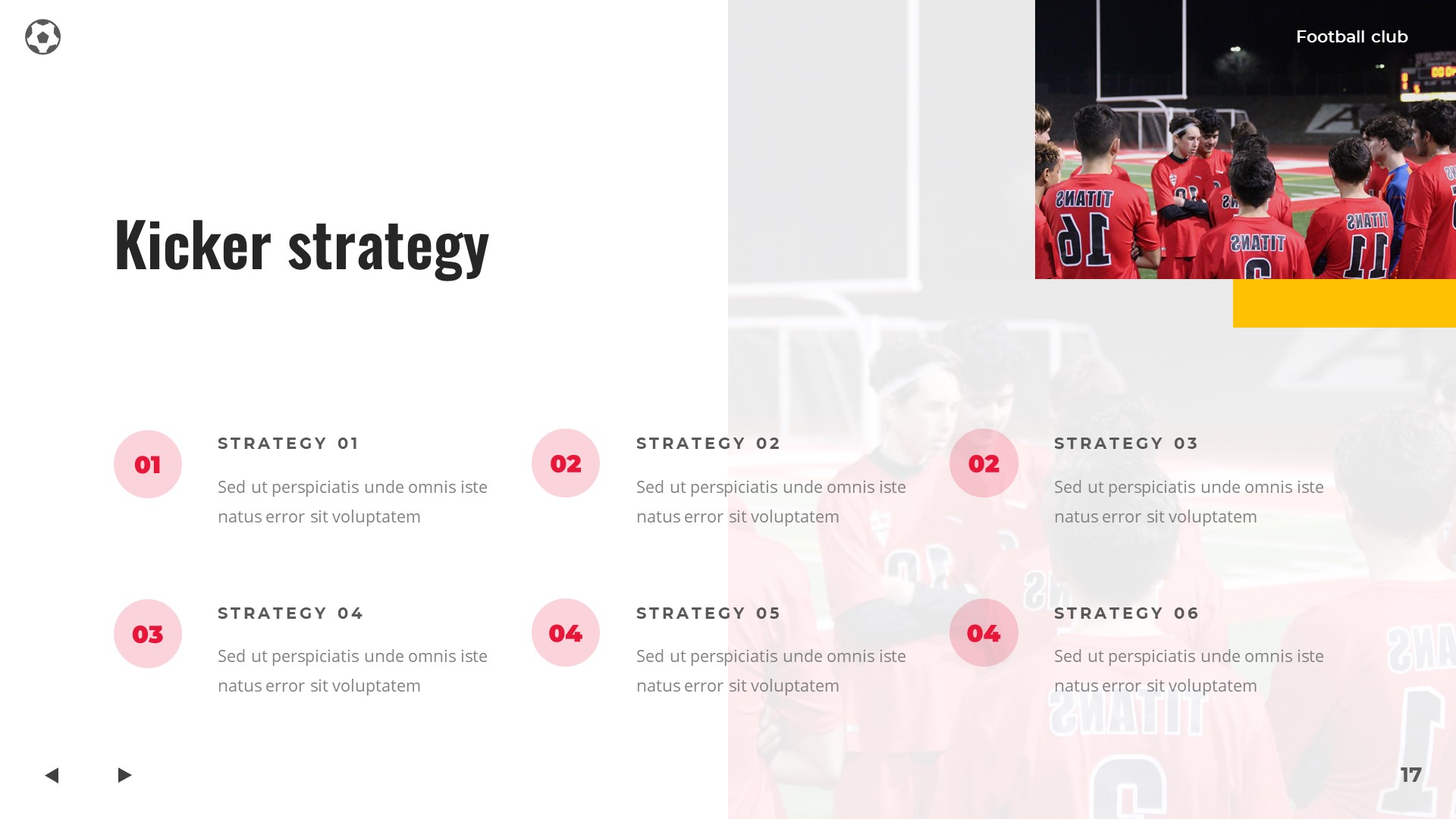 Kicker - Soccer & Footbal PowerPoint Template, Presentation Templates