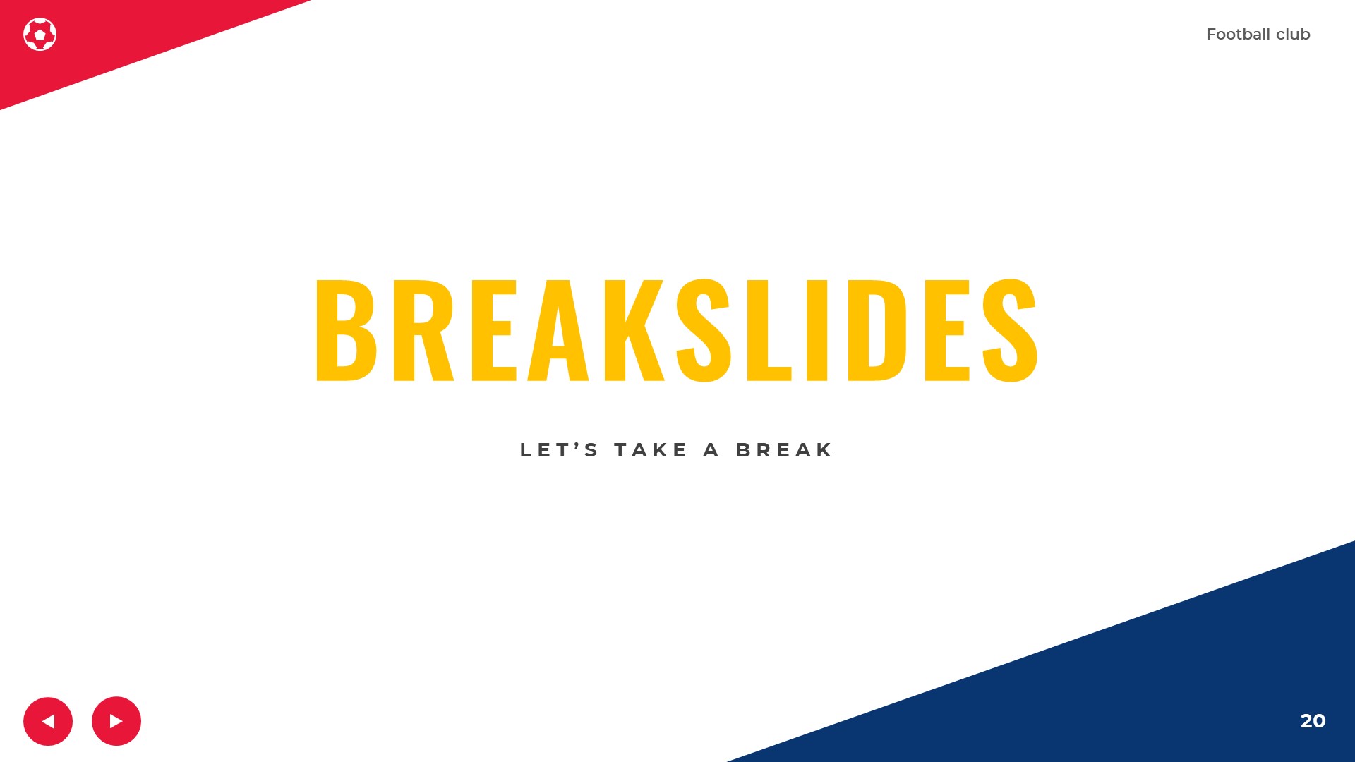 Kicker - Soccer & Footbal PowerPoint Template, Presentation Templates