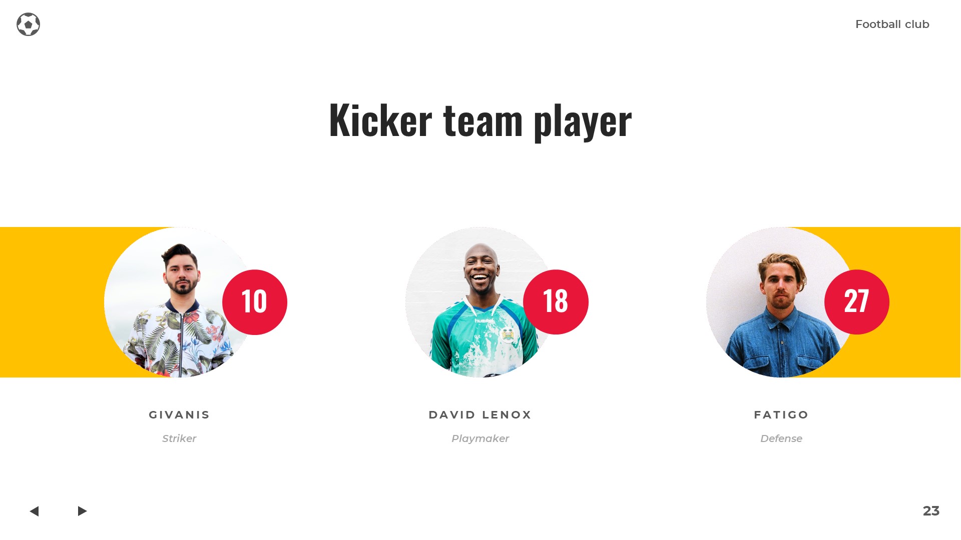 Kicker - Soccer & Footbal PowerPoint Template, Presentation Templates