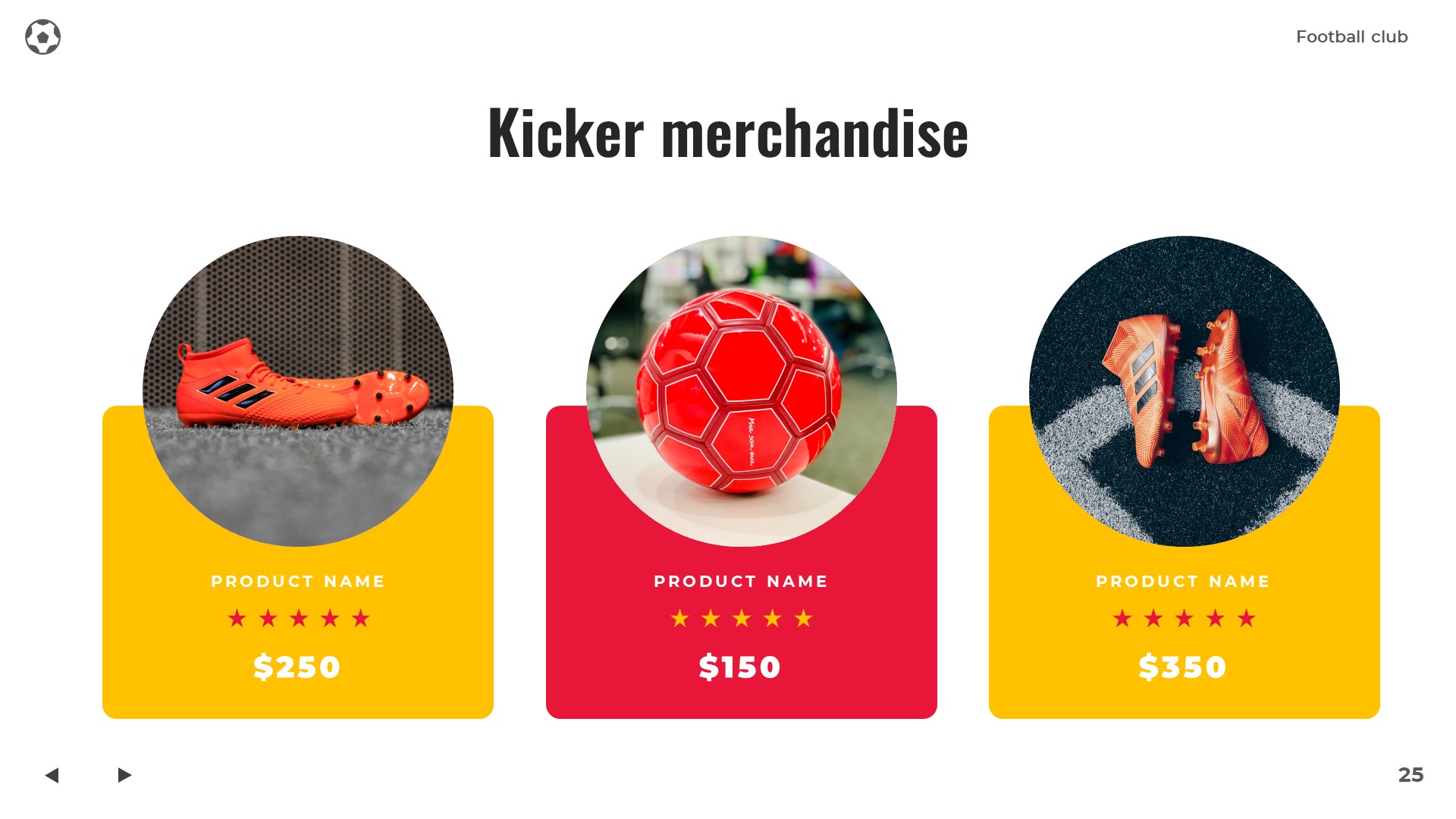 Kicker - Soccer & Footbal PowerPoint Template, Presentation Templates