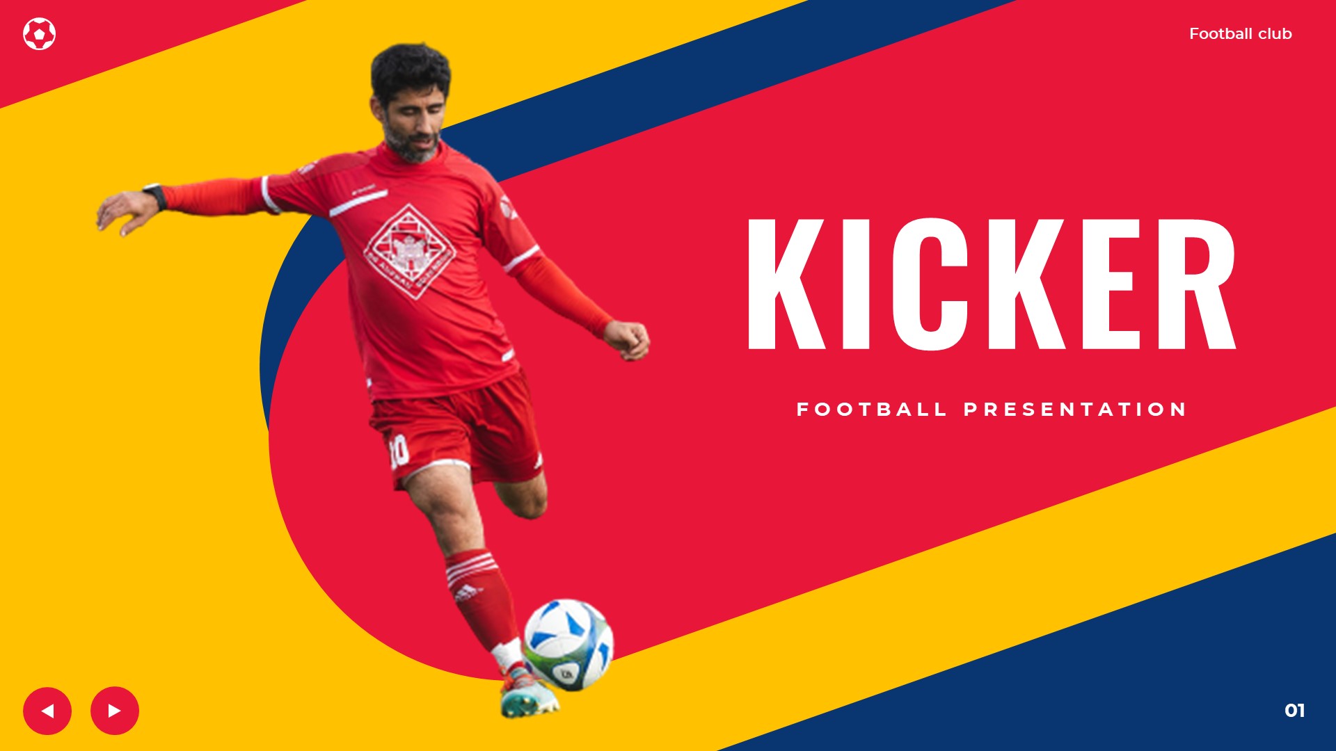 Kicker - Soccer & Football Keynote Template, Presentation Templates