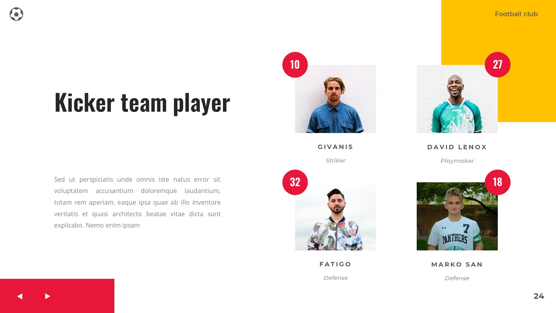 Kicker - Soccer & Football Keynote Template, Presentation Templates