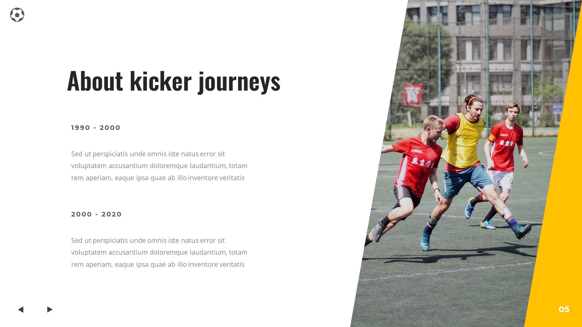 Kicker - Soccer & Footbal Google Slides Template, Presentation Templates