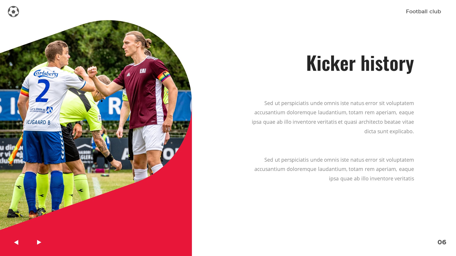 Kicker - Soccer & Footbal Google Slides Template, Presentation Templates