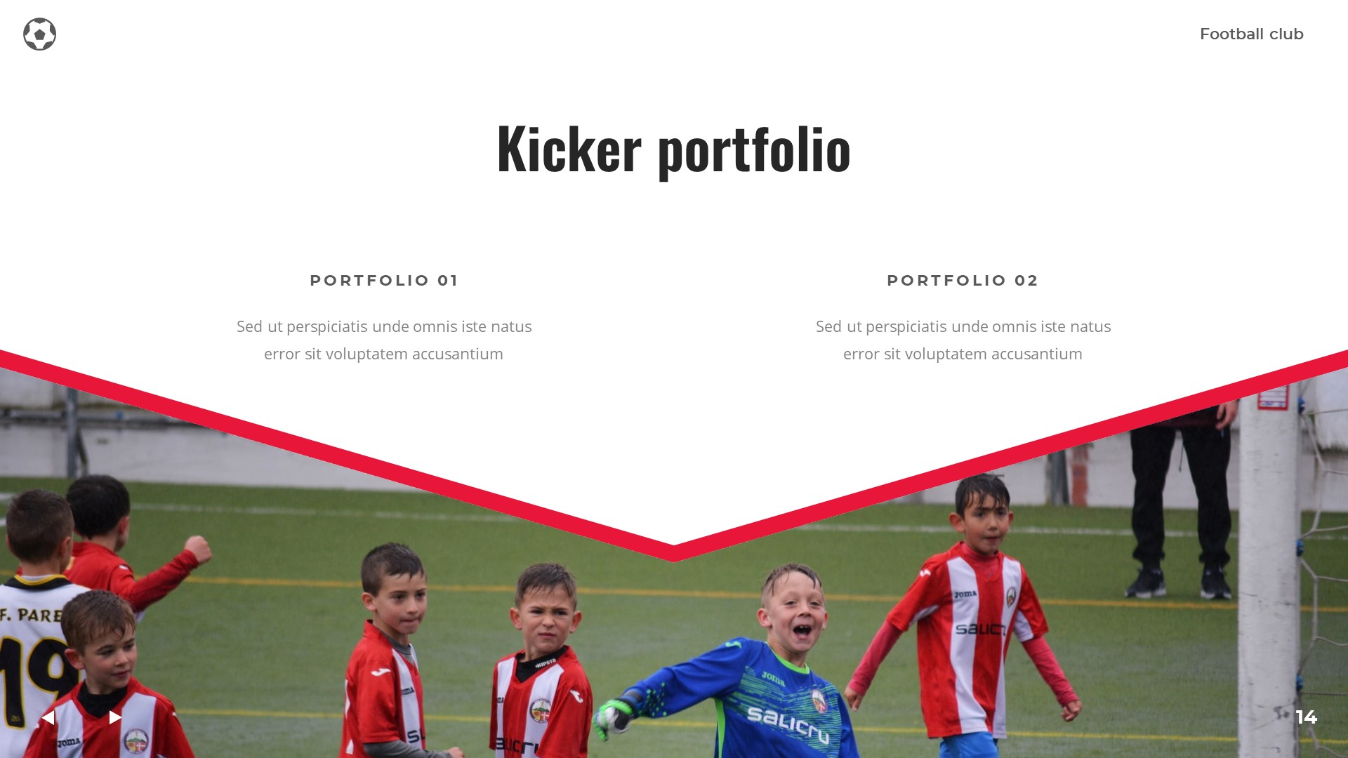 Kicker - Soccer & Footbal Google Slides Template, Presentation Templates