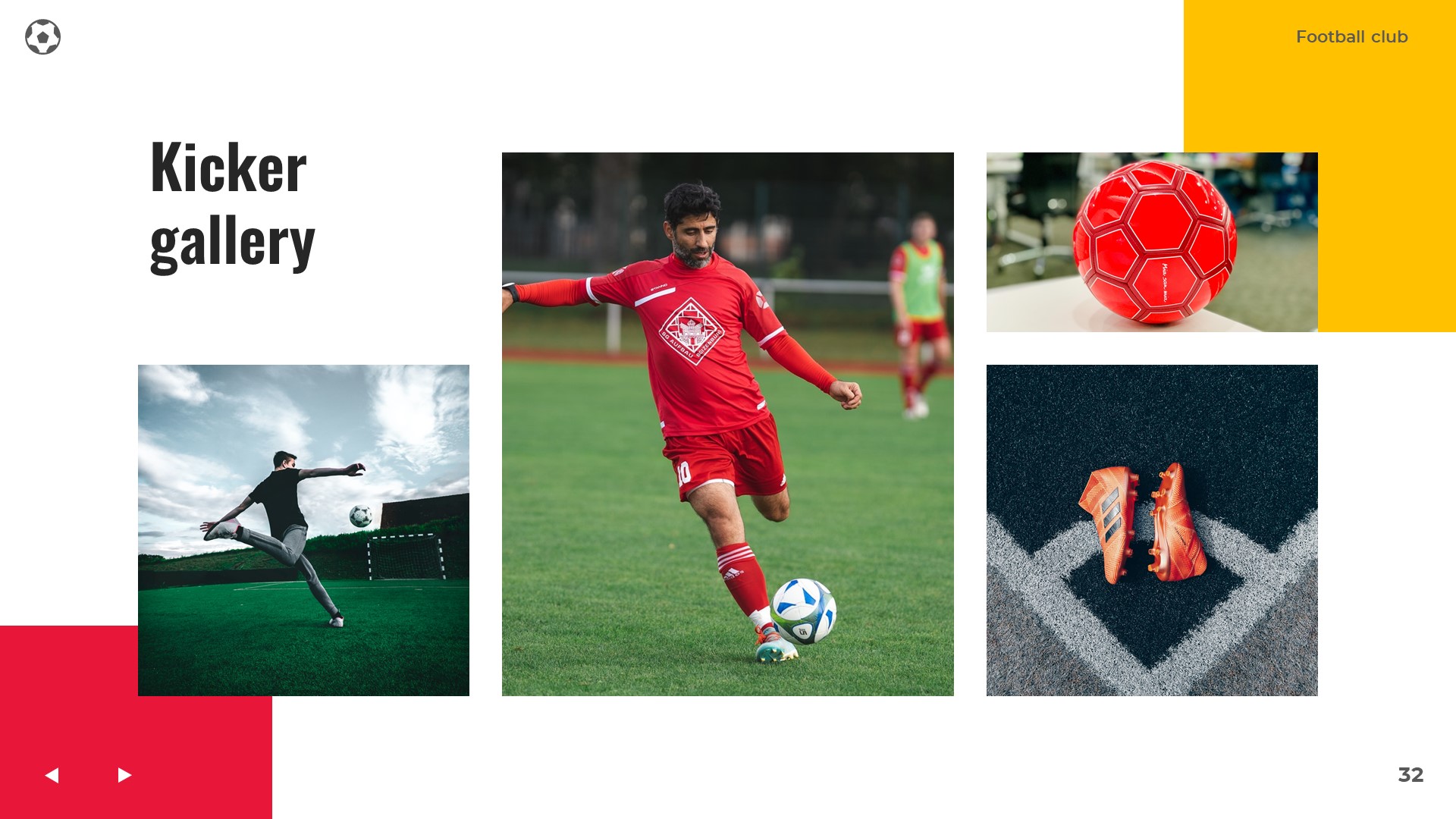 Kicker - Soccer & Footbal Google Slides Template, Presentation Templates