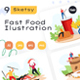 Sketsy - Fast Food Illustration by slabdsgn | GraphicRiver