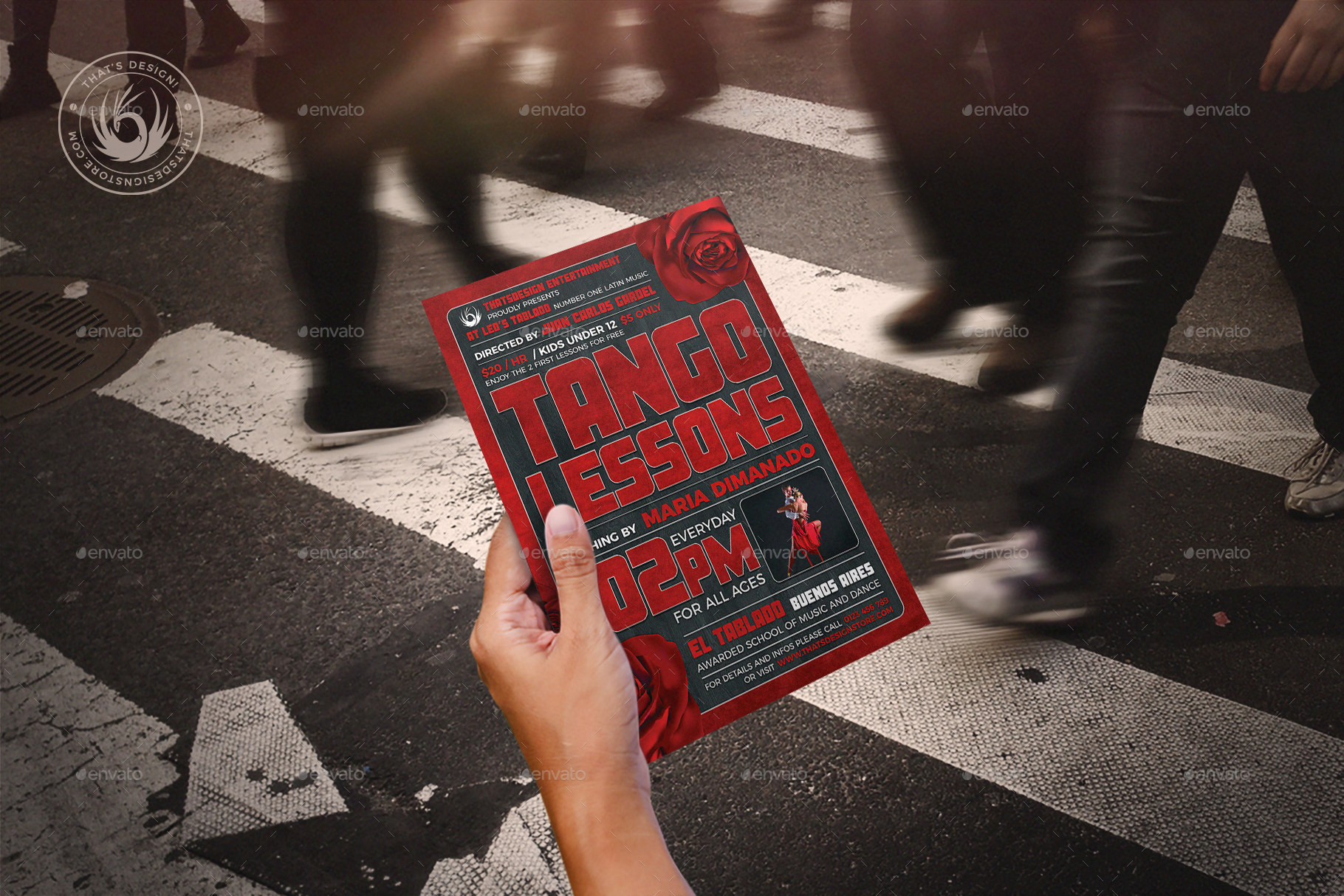 Tango Flyer Template V2, Print Templates | GraphicRiver