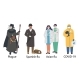World Pandemic Doctor Cartoon Character Set, Flat, Vectors | GraphicRiver
