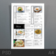 Square Line Cafe Menu, Print Templates | GraphicRiver