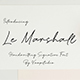 Le Marshall Handwritting Signature Script Font, Fonts | GraphicRiver