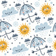 Seamless Weather Pattern. Vector Illustration for, Vectors | GraphicRiver